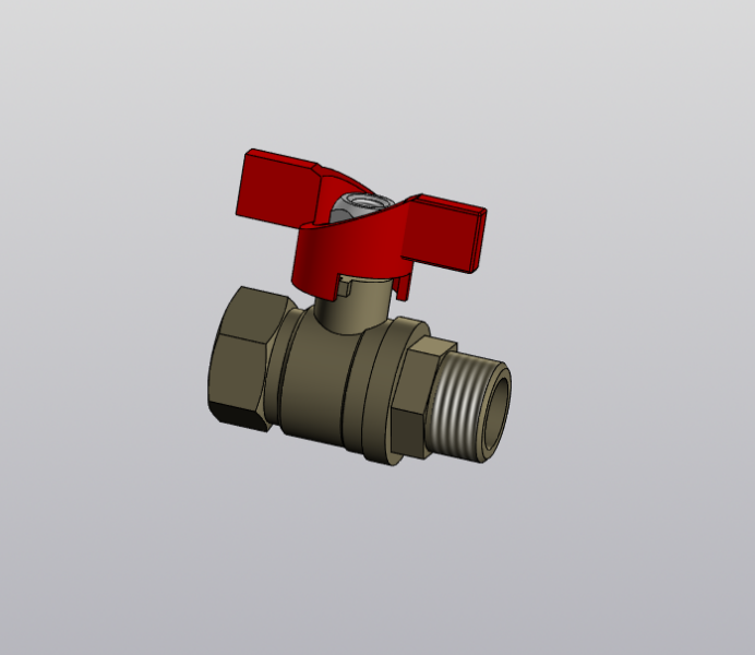 Кран шаровый PN16 Дн15 - Чертежи, 3D Модели, Проекты, Гидравлика и ...