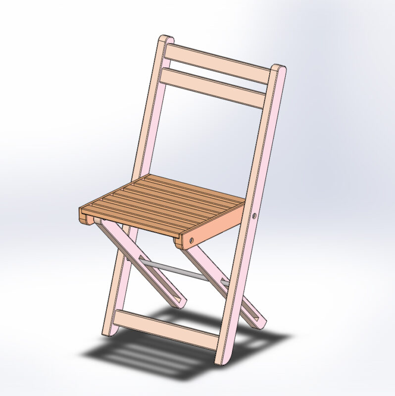 Стульчик складной — В Масштабе. Чертежи, 3D Модели, Проекты