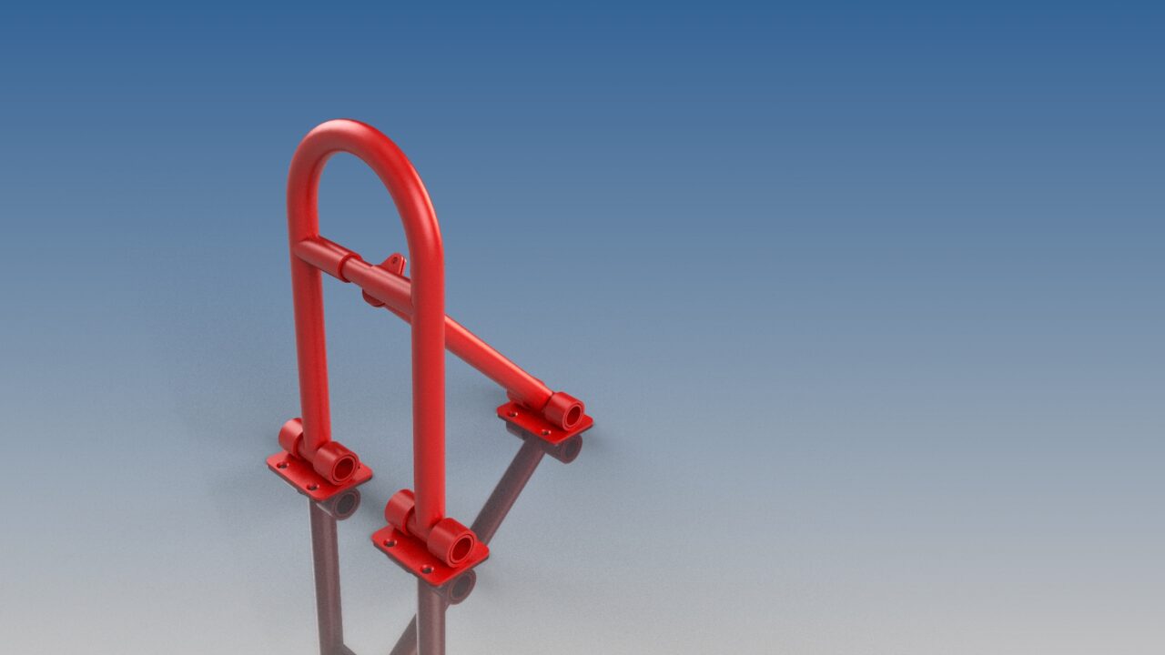 Барьер парковочный под замок 3D - Чертежи, 3D Модели, Проекты ...