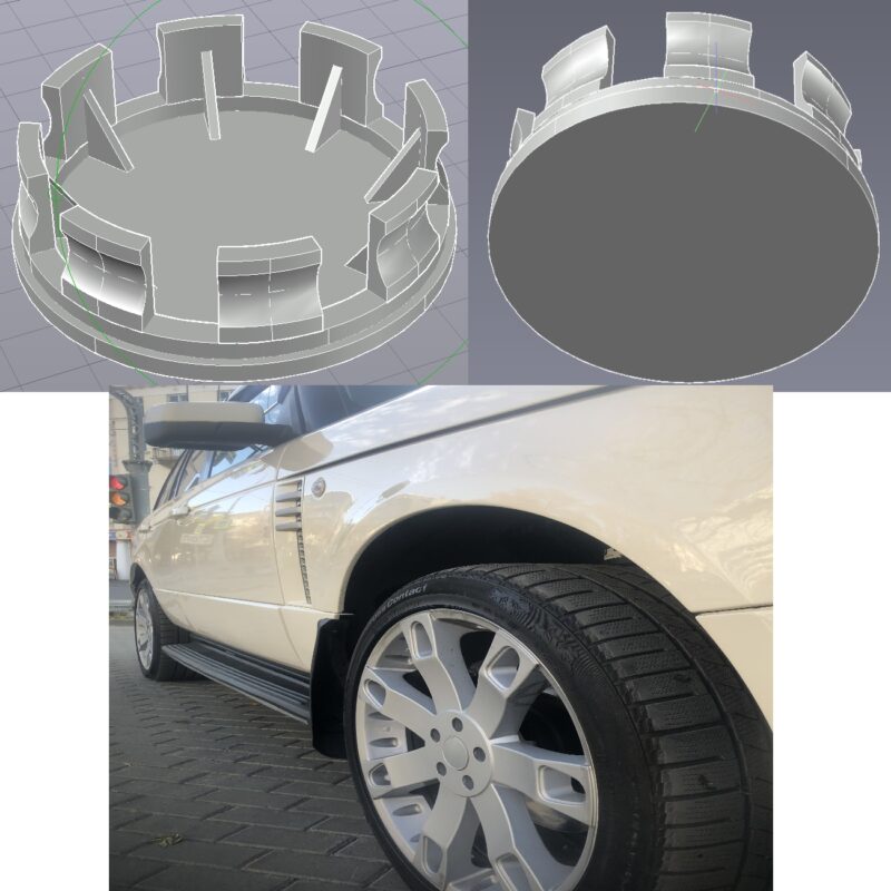Заглушка ступицы диска Range Rover L322 - Чертежи, 3D Модели, Проекты ...