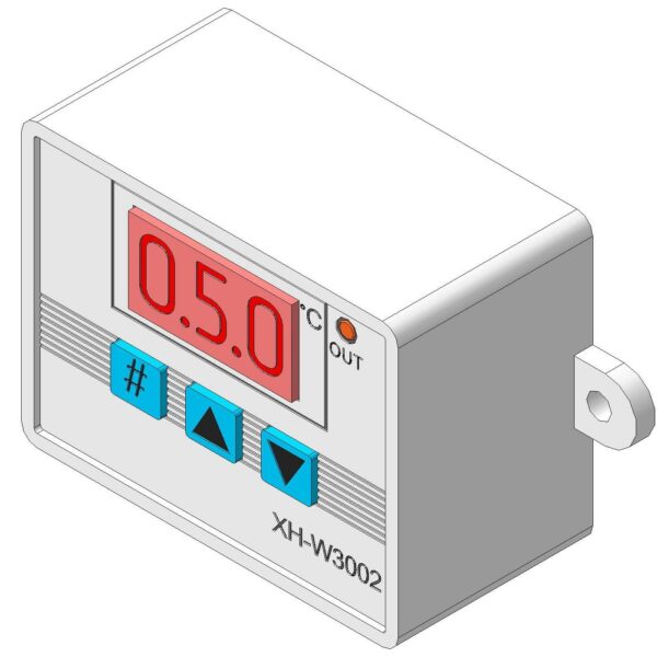 Терморегулятор цифровой XH-W3002 - Чертежи, 3D Модели, Проекты, Датчики